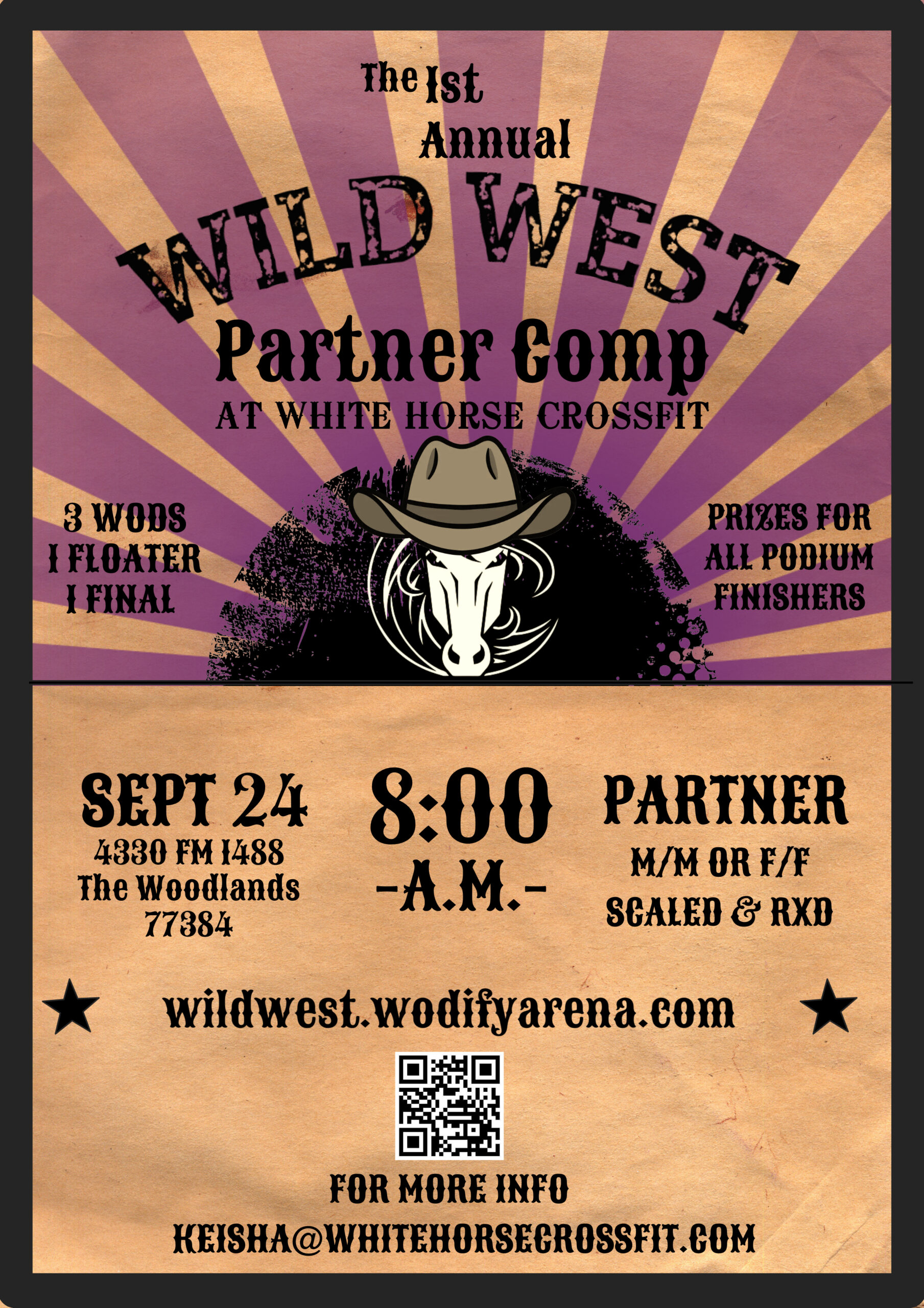 Wild West Partner Comp - Competitors Calendar